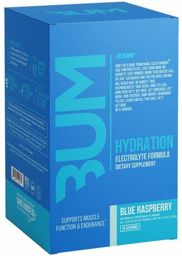 Bum Hydration Electrolyte Formula Dietary Supplement, Blue Raspberry